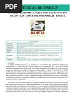 BANETA | PDF | Aprendizaje | Memoria