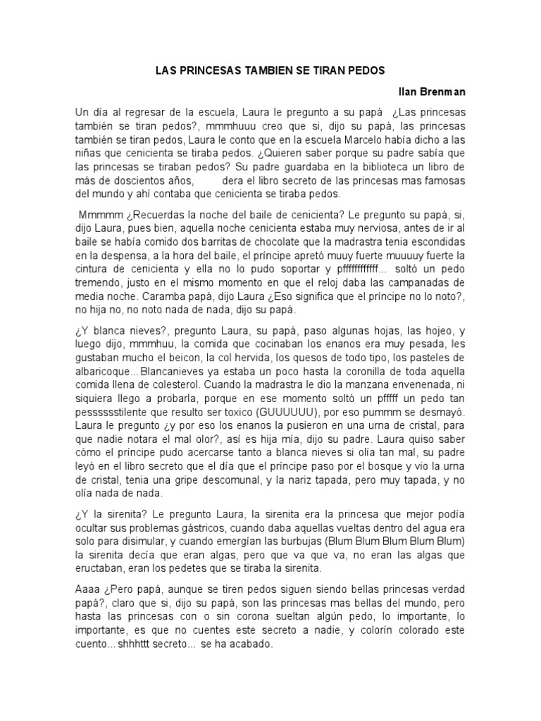 Las Princesas Tambien Se Tiran Pedos | PDF