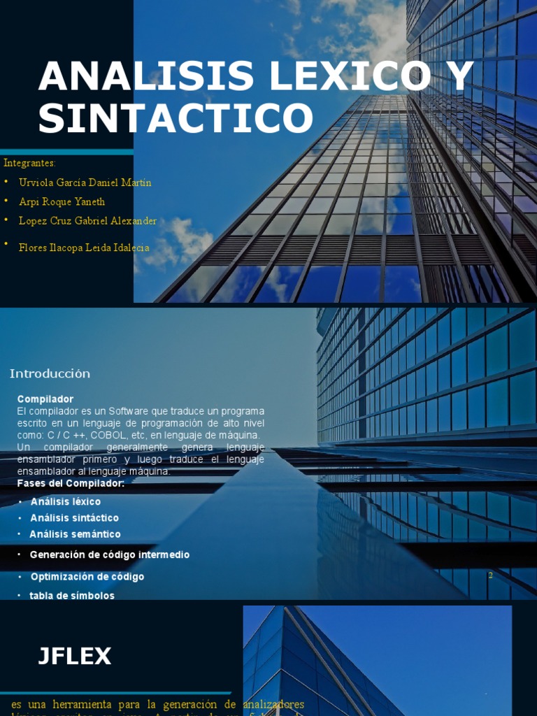 Analisis Lexico y Sintactico 1 | PDF