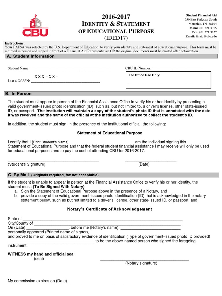 Notarized Verification Statement Form | Download Free PDF | Identity ...