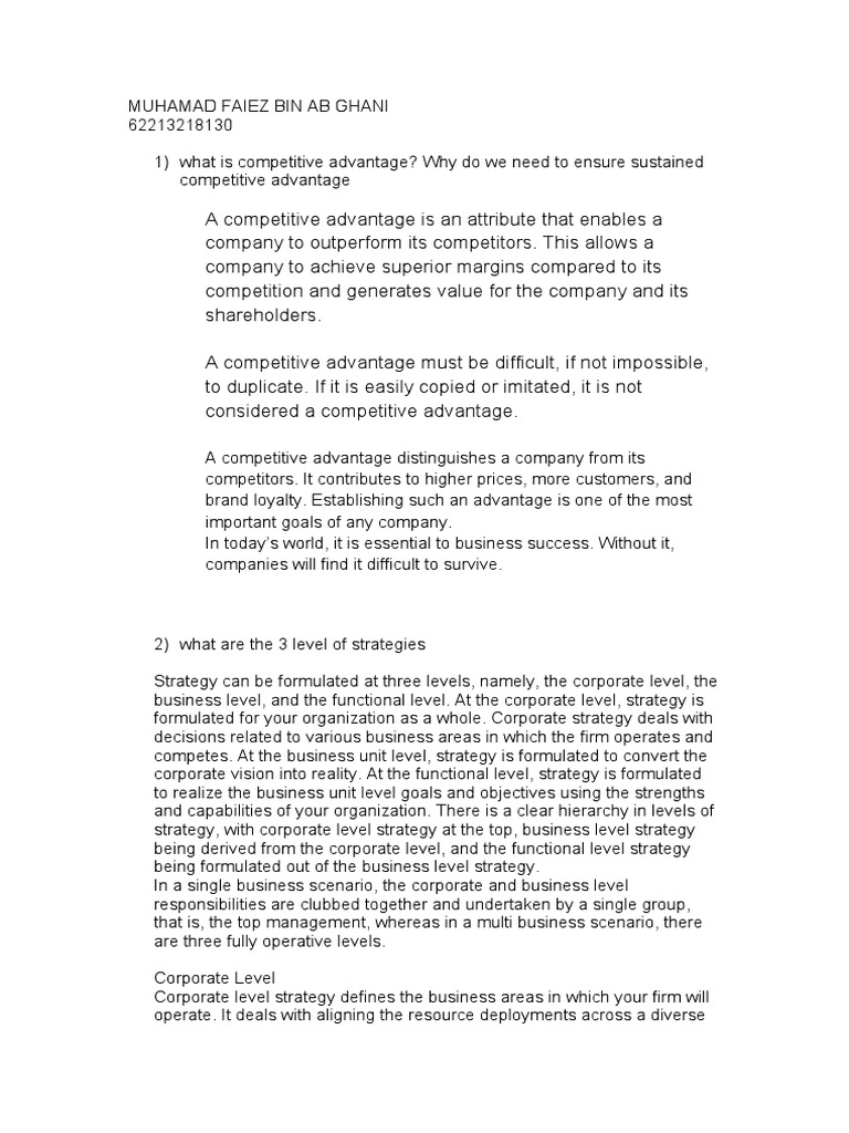 Integrated Case Study 1 | Download Free PDF | Swot Analysis ...