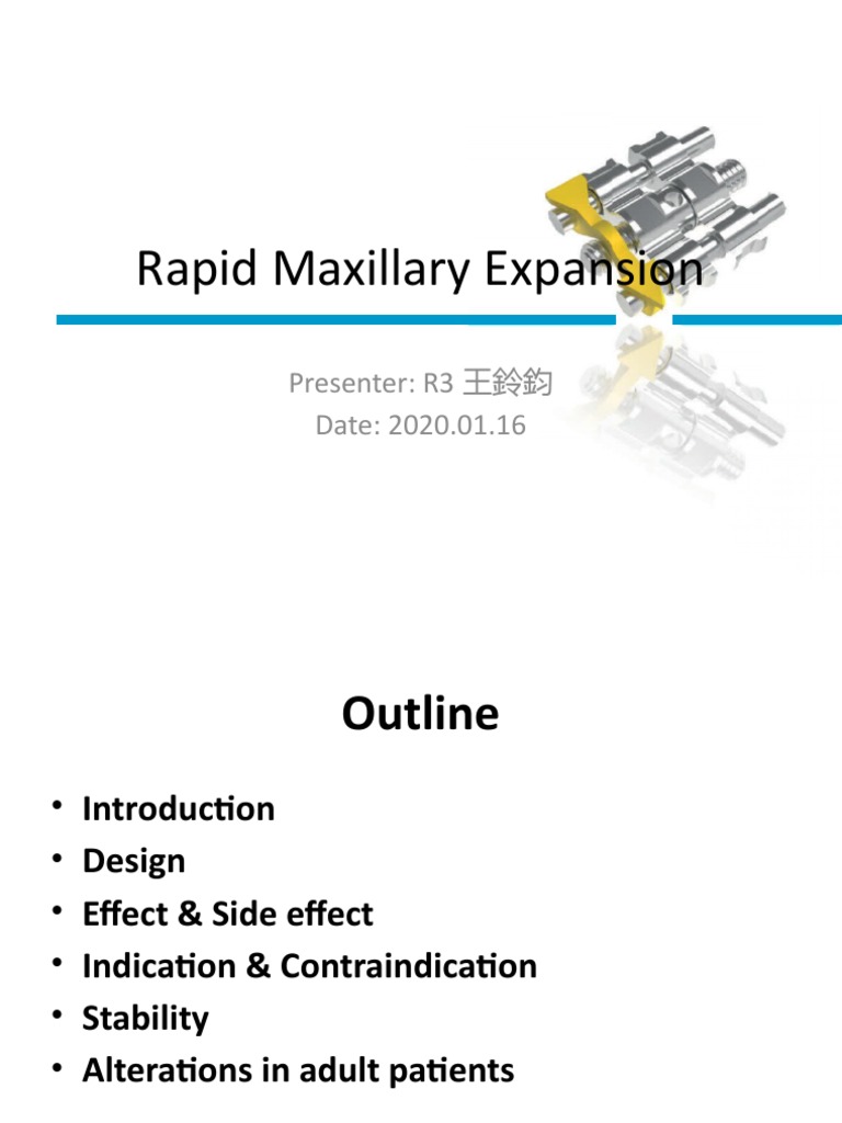 Rapid Maxillary Expansion Overview | PDF | Face | Human Head And Neck