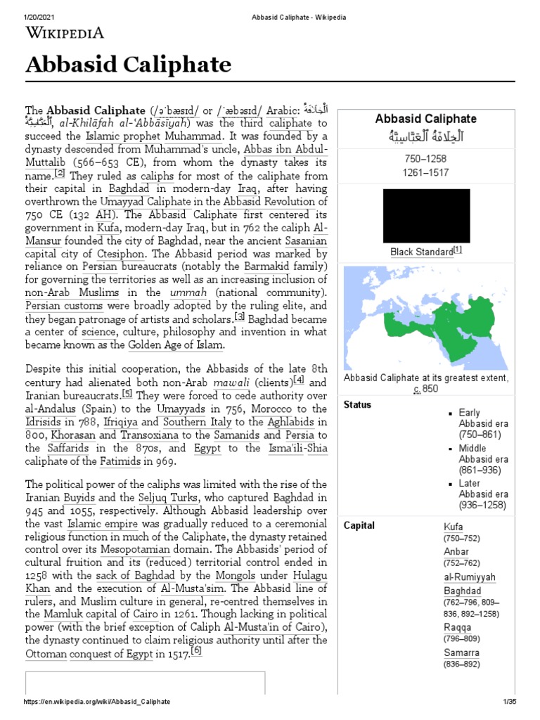 Abbasid Caliphate | PDF | Islamic Philosophy | Caliphate