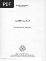 Upu Amata Ai Lauga Faasamoa | PDF | Samoa