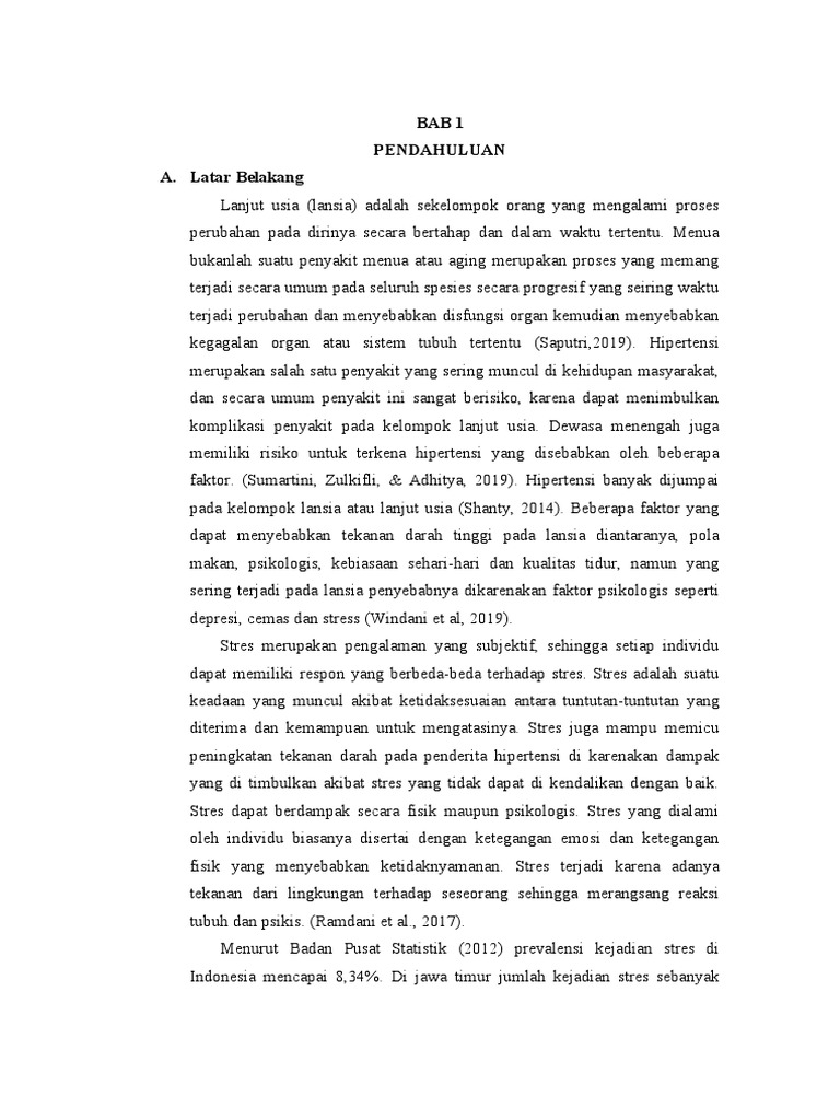 Revisi Proposal Skripsi 2020 Bab 1 | PDF