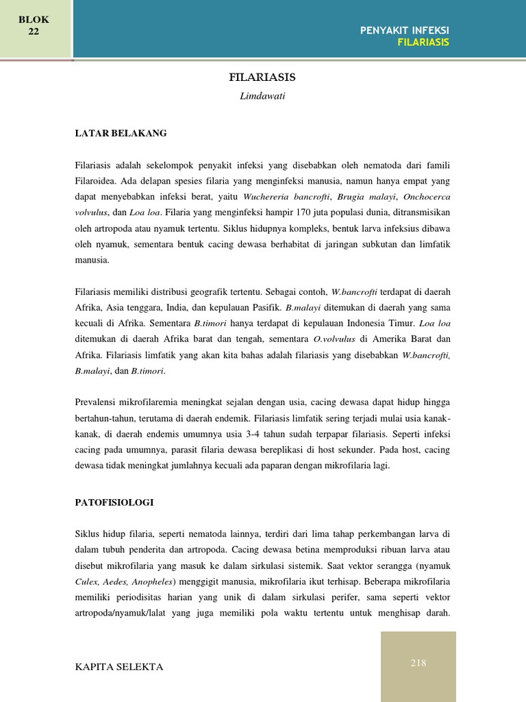 IPD - Filariasis | PDF