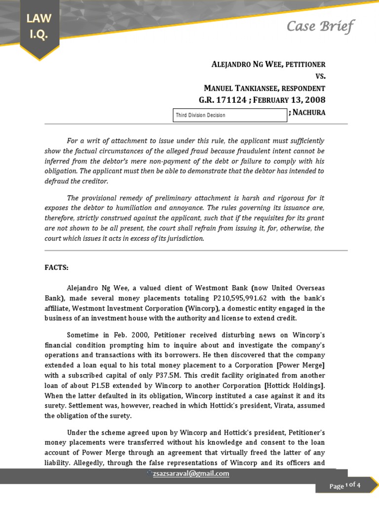 Alejandro NG Wee vs. Manuel Tankiansee | PDF | Certiorari | Fraud