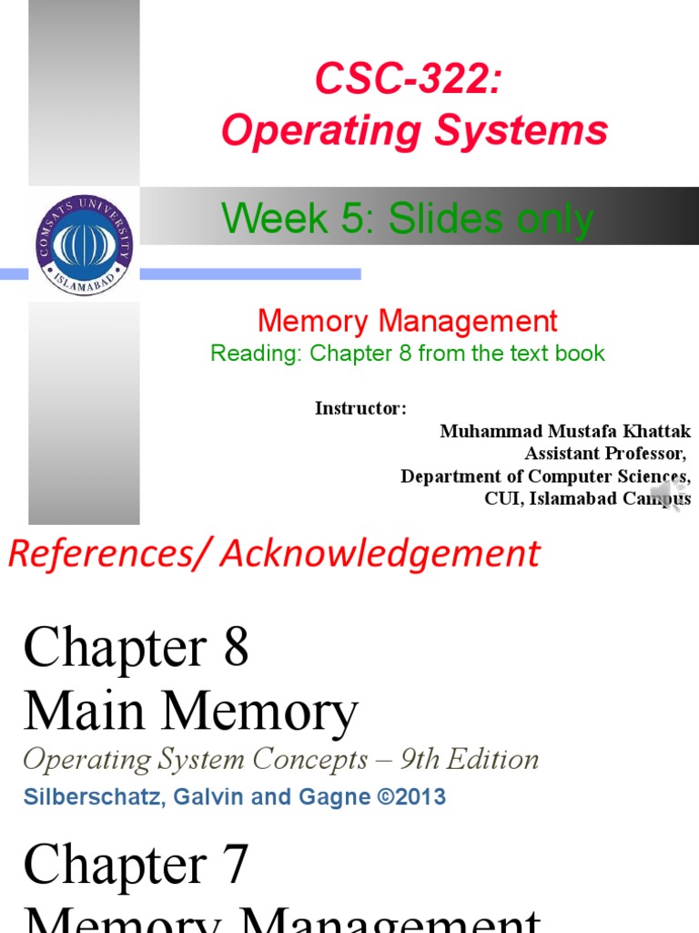 Chapter-8 (Memory Management) | PDF | Library (Computing) | Office ...