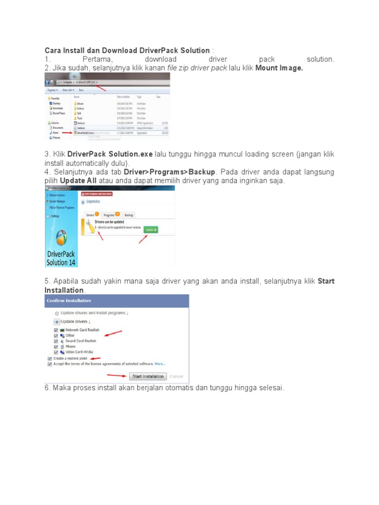 Cara Install Dan Download DriverPack Solution | PDF Cara Install Dan Download DriverPack Solution | PDF