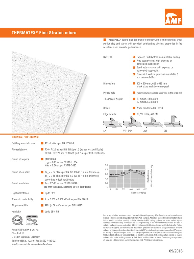 Thermatex Fine Stratos Micro: Technical Performance | PDF | Applied And ...