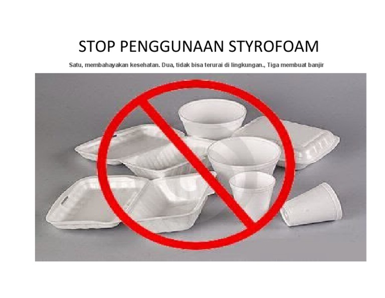 Stop Penggunaan Styrofoam | PDF