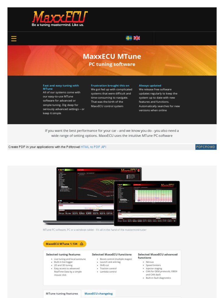 Maxxecu Mtune: PC Tuning Software | PDF