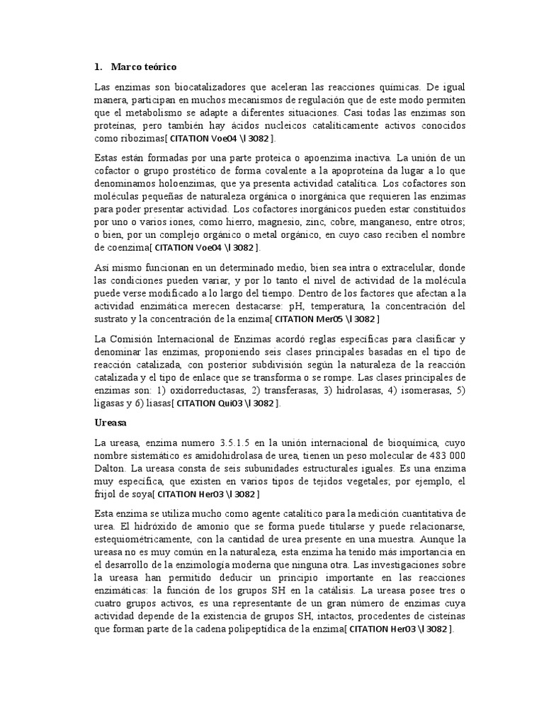 Función y estructura de la ureasa | PDF | Enzima | Catálisis