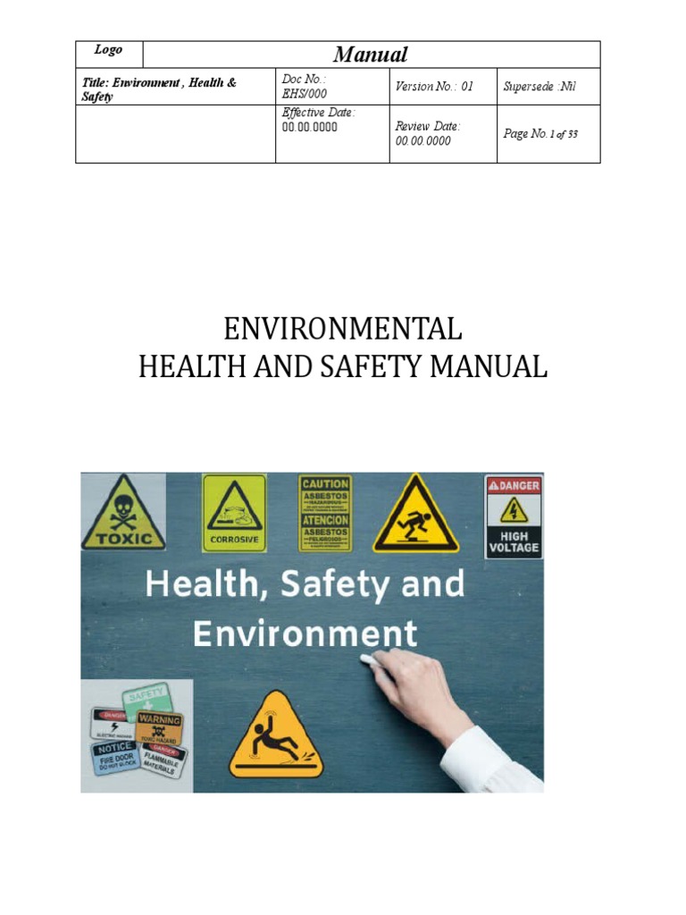 EHS Manual | PDF | Risk | Occupational Safety And Health