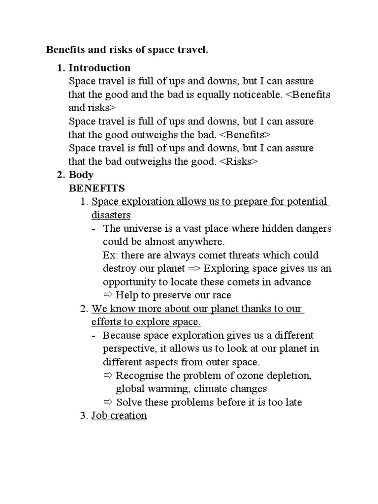 Space Travel: Pros and Cons | PDF | Space Exploration | Climate Change