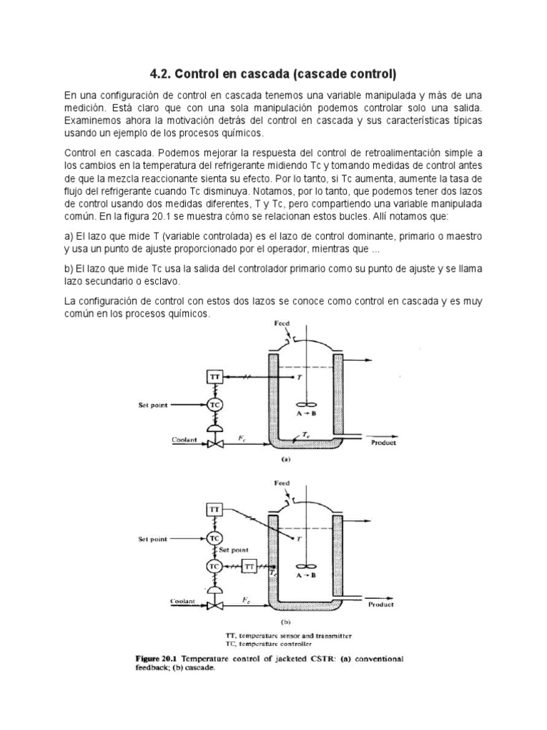 Control en Cascada en Procesos Químicos | PDF | Destilación | Sistema ...