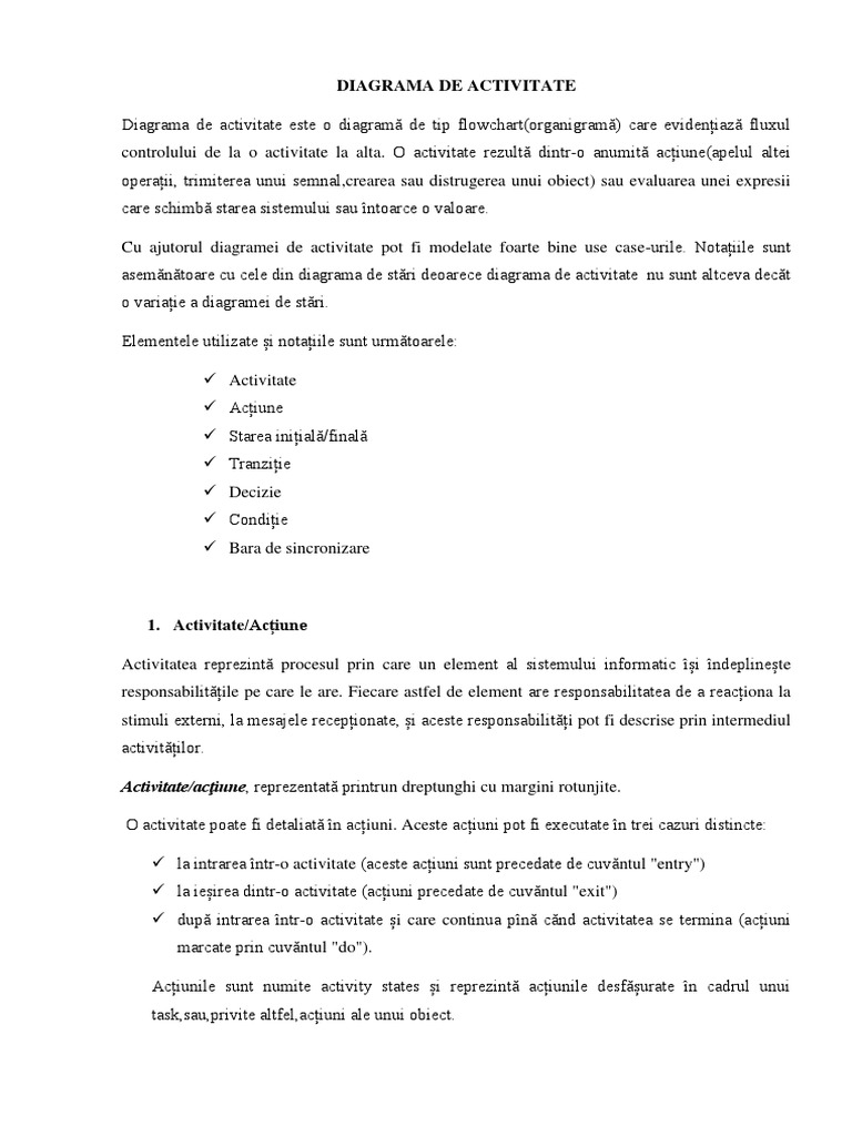 Diagrama de Activitate | PDF