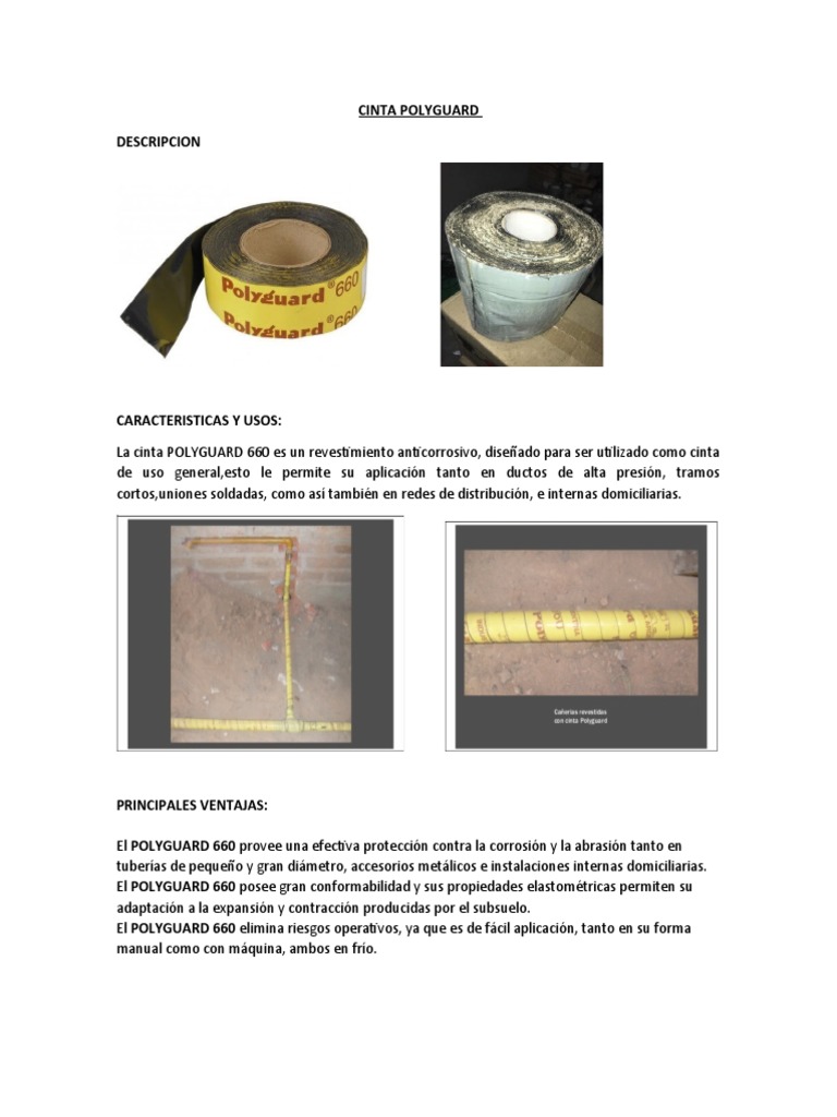 Cinta Polyguard-Tuberias de Pared | PDF