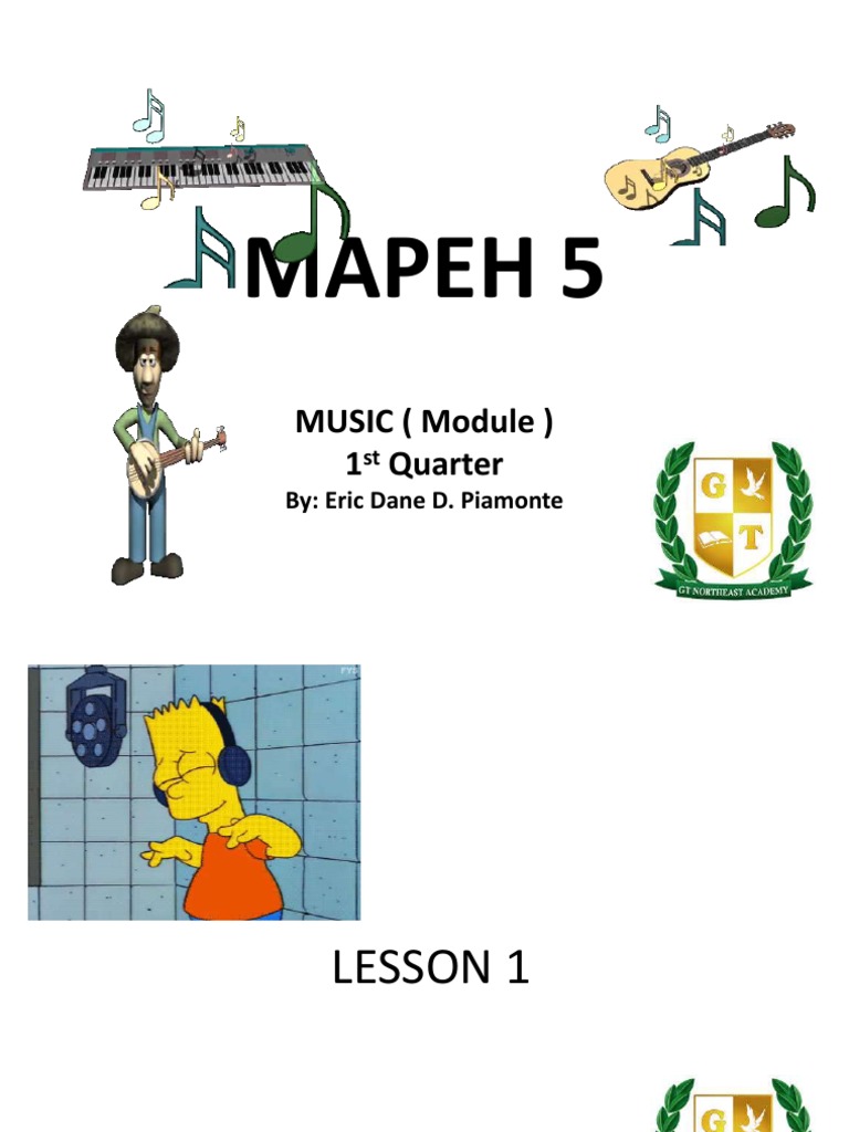 Mapeh 5: MUSIC (Module) 1 Quarter | PDF | Rhythm | Musical Compositions