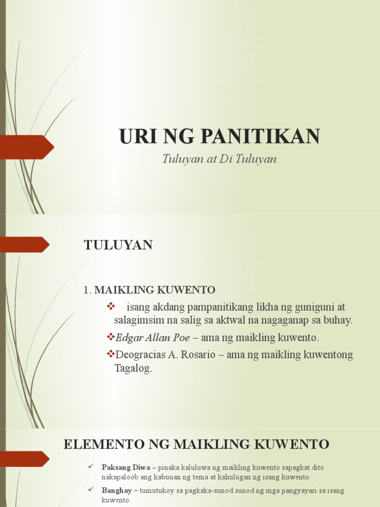Uri NG Panitikan | PDF