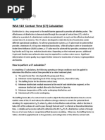 Chlorine Contact Time Calculation | PDF | Gallon | Drinking Water