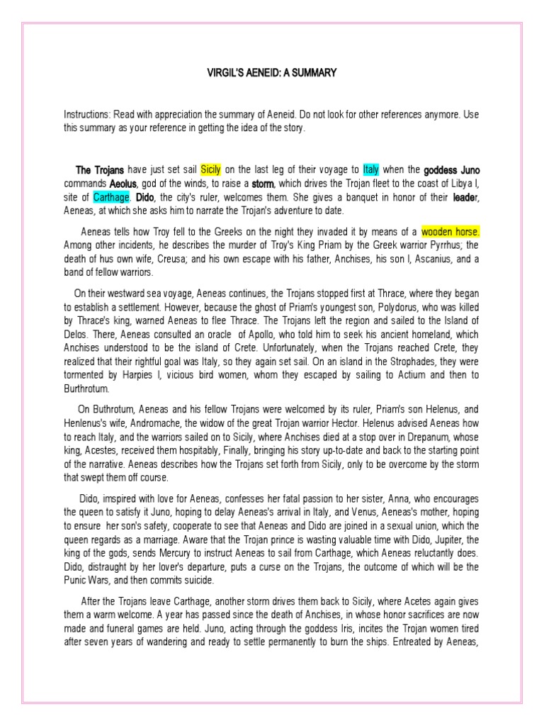 VIRGIL's AENEID | PDF | Aeneas | Aeneid VIRGIL's AENEID | PDF | Aeneas | Aeneid