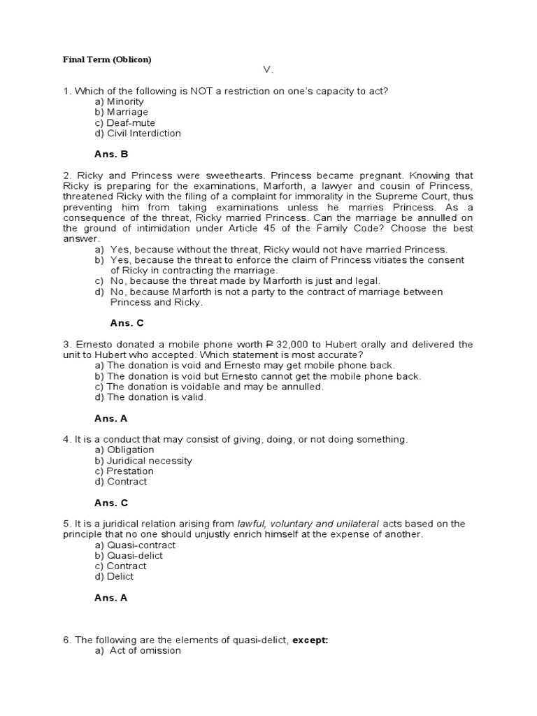 Oblicon Final Term | PDF