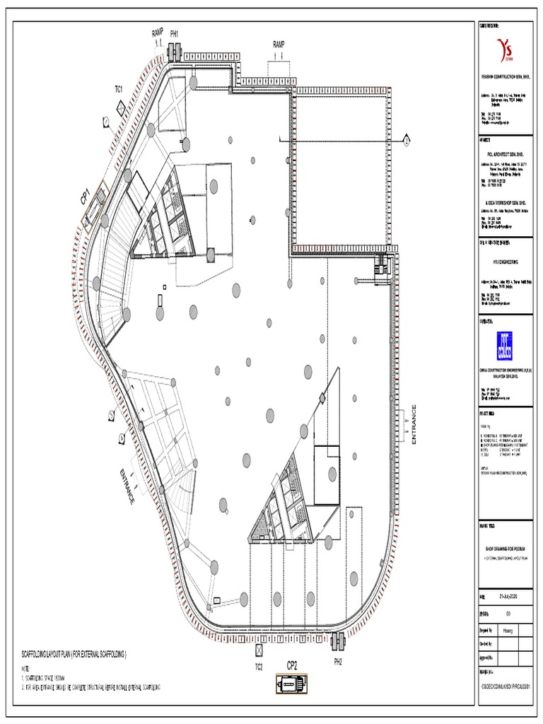 Shop Drawing For External Scaffolding | PDF