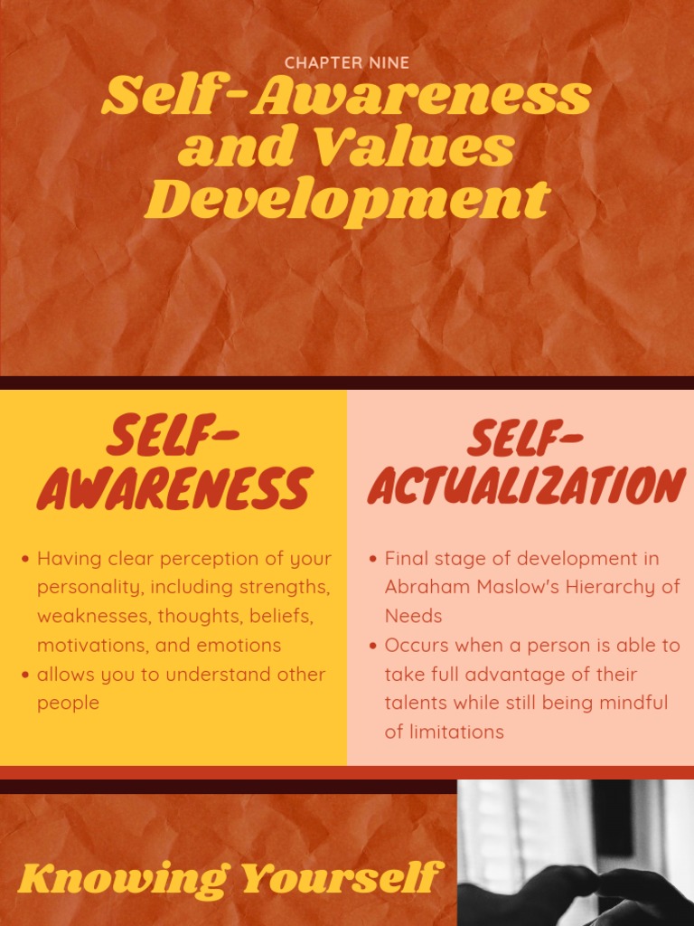 Chapter 9-Self-Awareness and Values Development | PDF | Self Actualization | Self Esteem