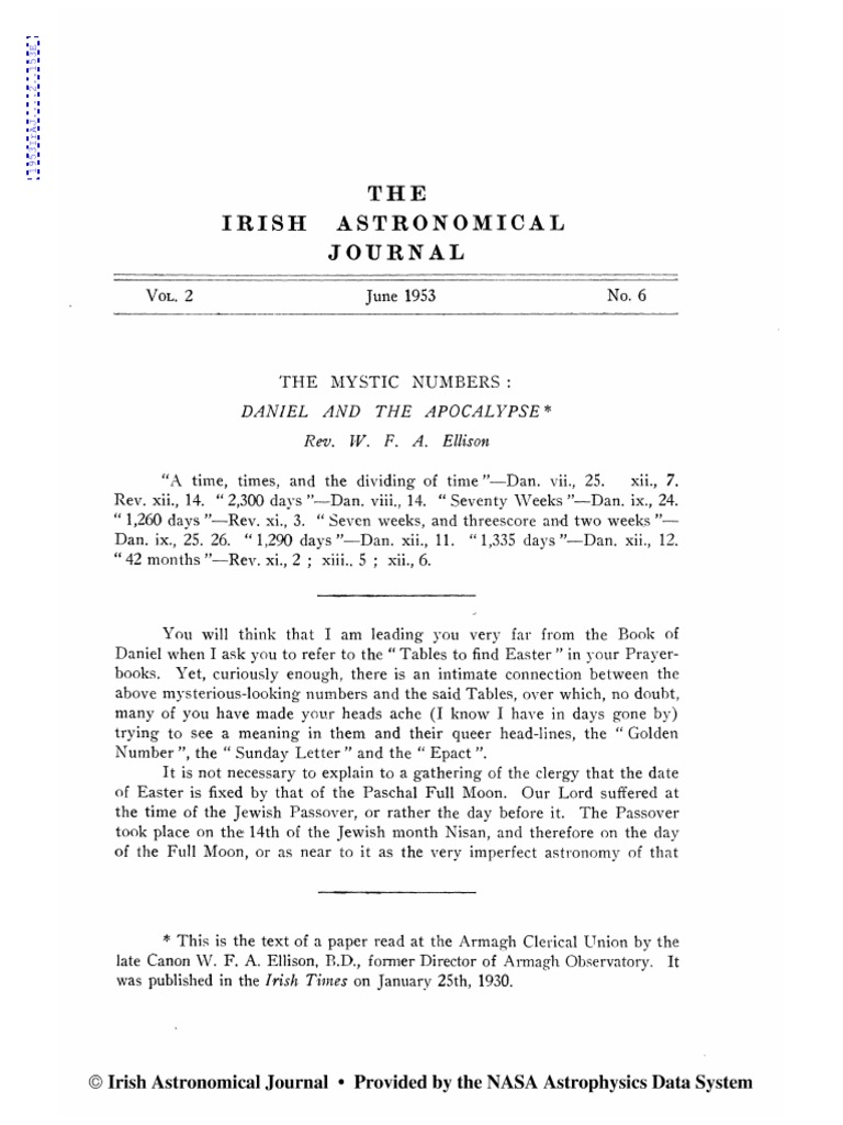 Nasa Mystic Numbers | PDF