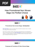 Nonwoven Bags Project Report | PDF | Nonwoven Fabric | Materials