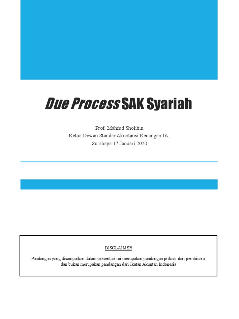 Overview SAK Akuntansi Syariah | PDF
