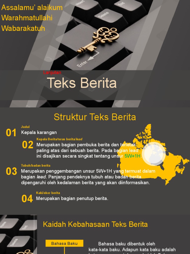 Bab 01. PPT Teks Berita Pertemuan 02 | PDF