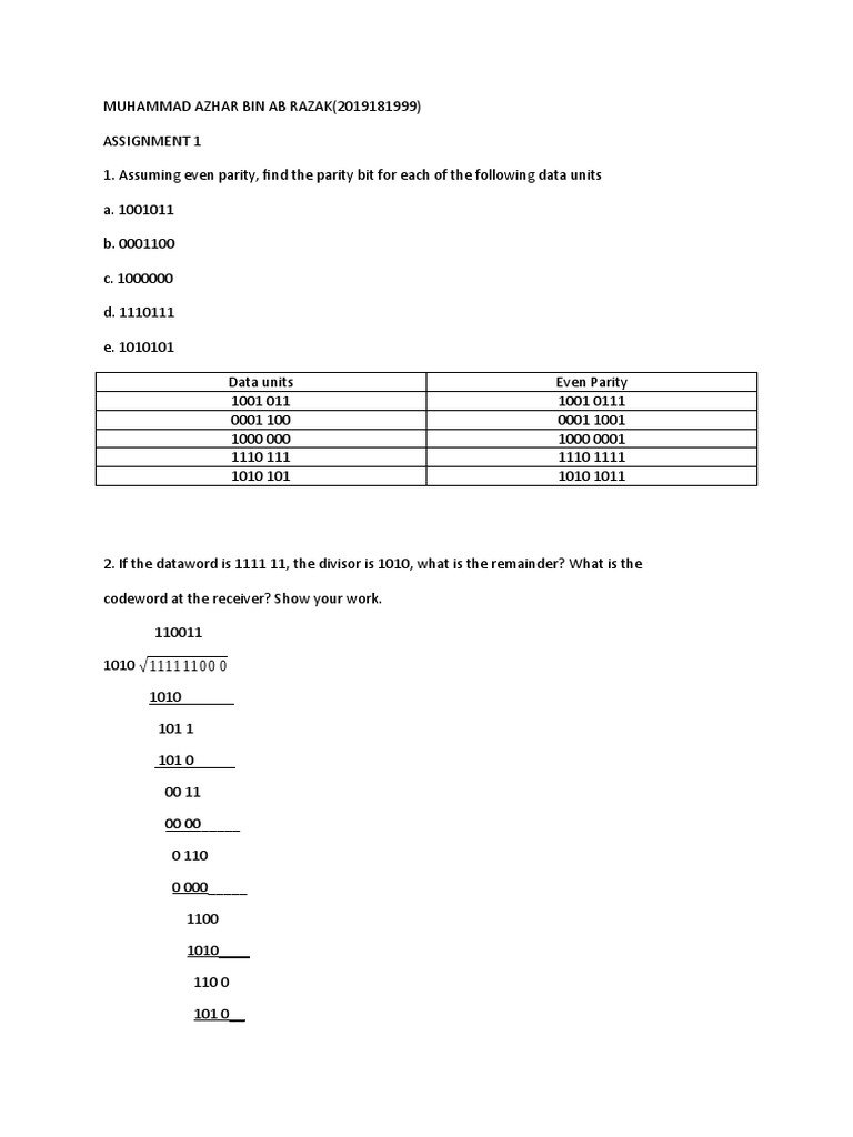 Assignment 1 Itt300 | PDF | Algorithms | Telecommunications