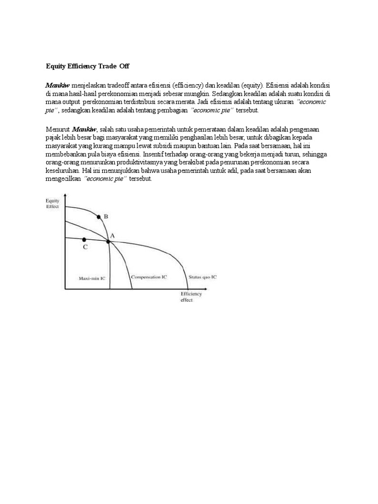 Equity Efficiency Trade Off | PDF