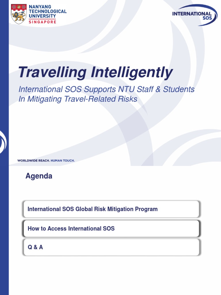 NTU - Staff - Intl SOS Briefing - 2 and 4 Oct 2018 - Revised | PDF ...