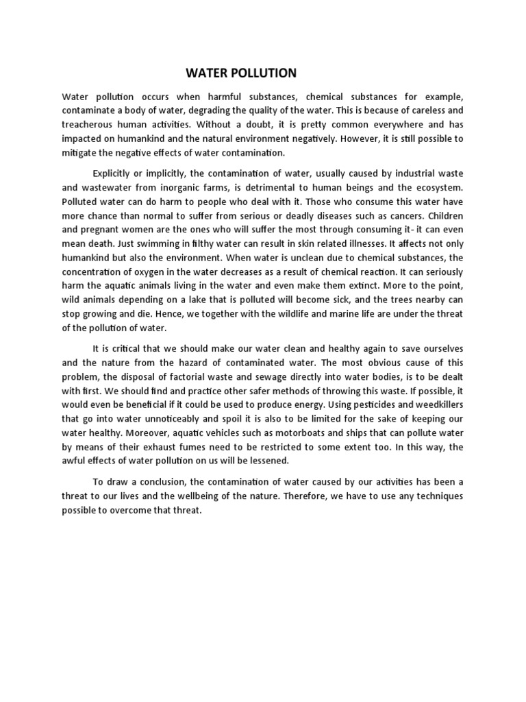 Water Pollution | Download Free PDF | Water Pollution | Environmental ...