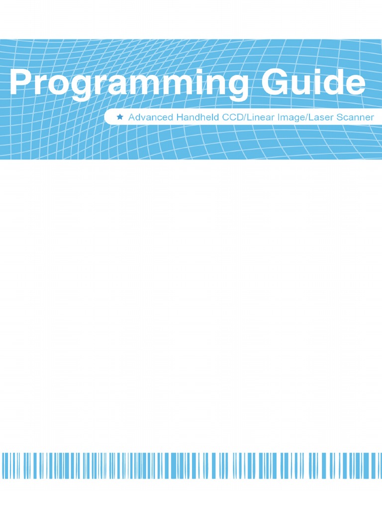 Z-3190 ProgrammingGuide | PDF | Image Scanner | Barcode