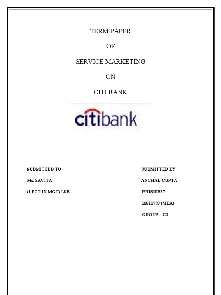 Citi Bank | PDF | Marketing Communications | Banks
