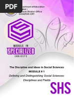 Diss-Ppt-01 Soc Sci Defines 01 | PDF | Social Science | Idea