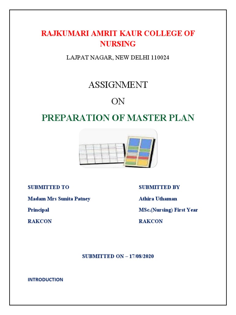 Master Plan Assignment | PDF | Curriculum | Pedagogy
