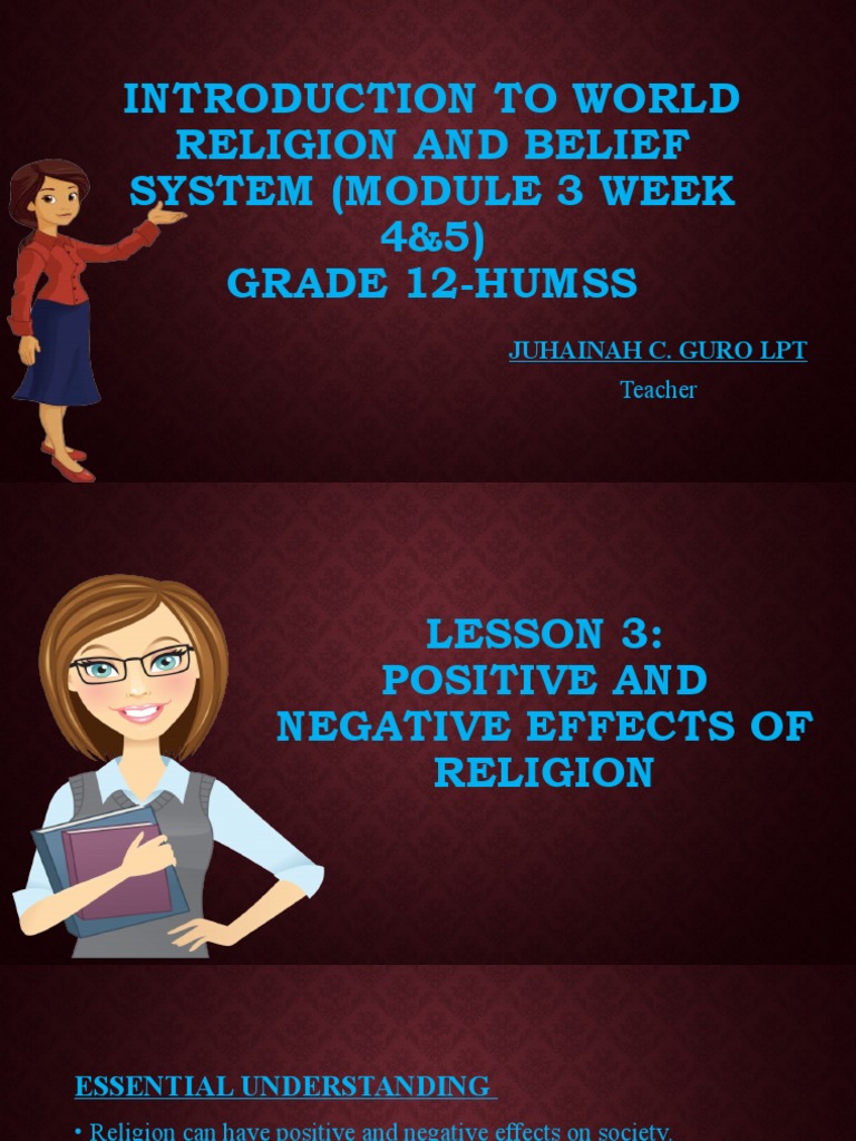 Introduction To World Religion and Belief System (Module 3 Week 4&5 ...
