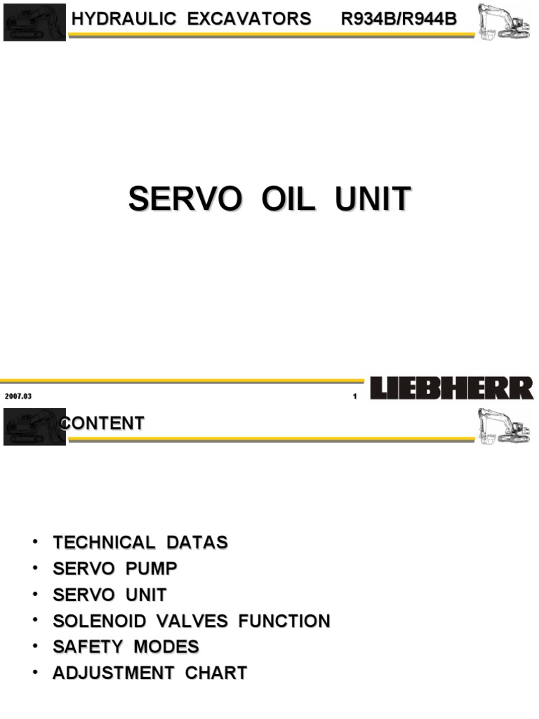 Liebherr SERVO-UNIT-R934B | Download Free PDF | Valve | Pump