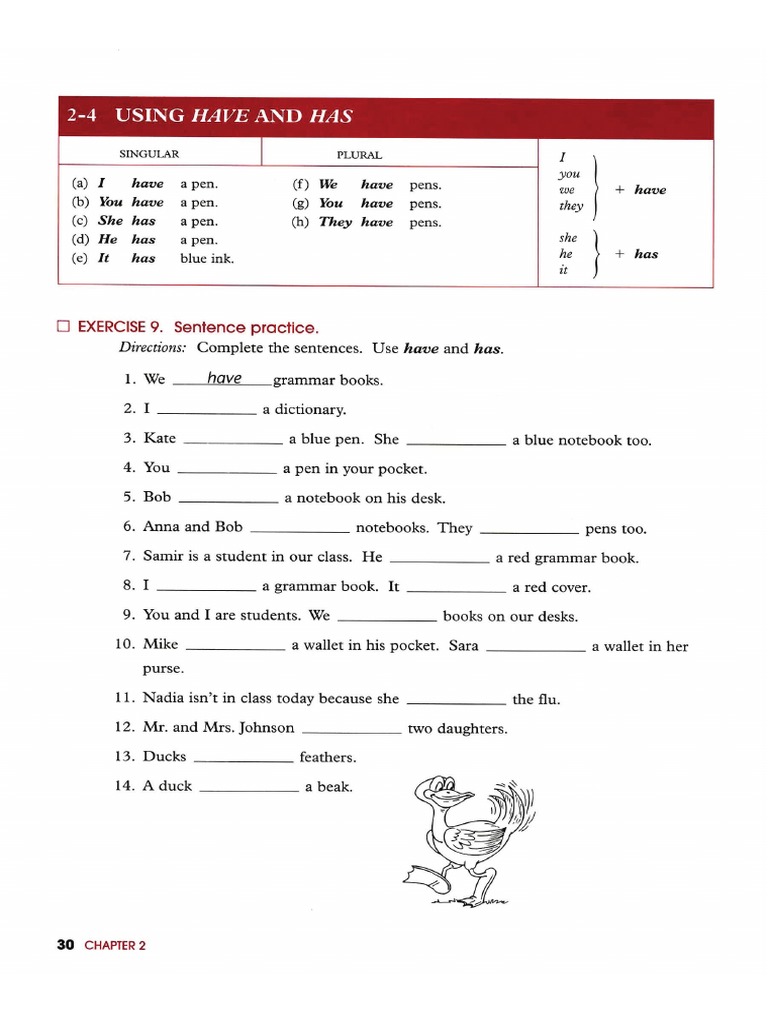 Verbs BE & HAVE | PDF
