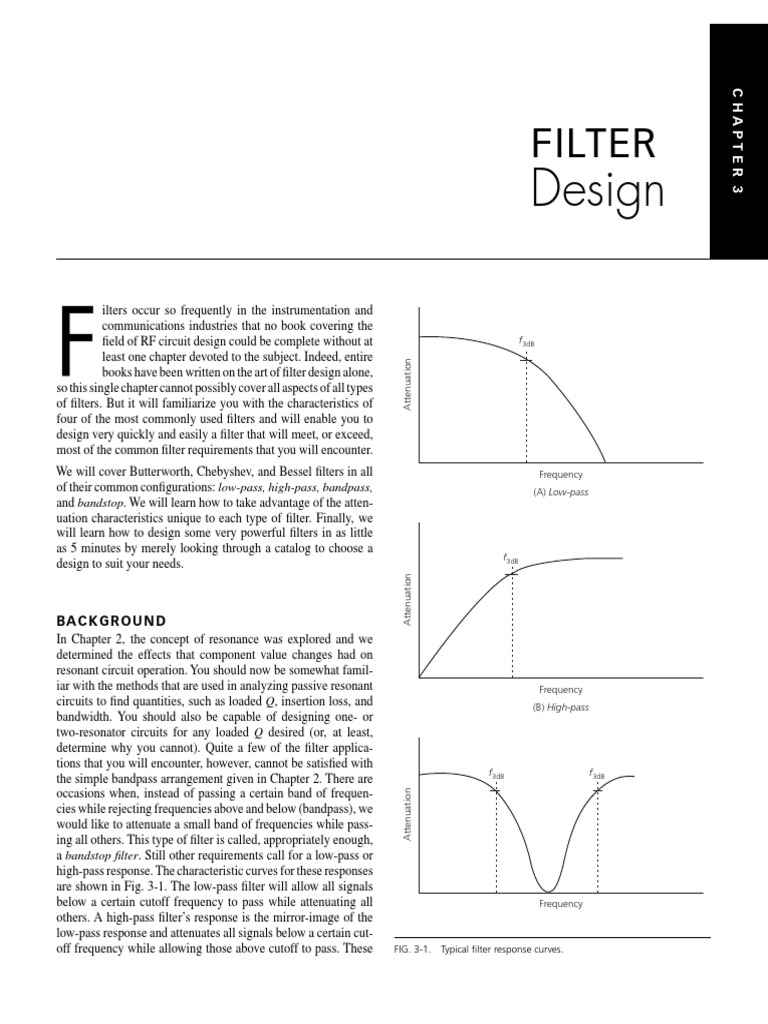 RF Filter Design Basics | PDF | Electronic Filter | Low Pass Filter