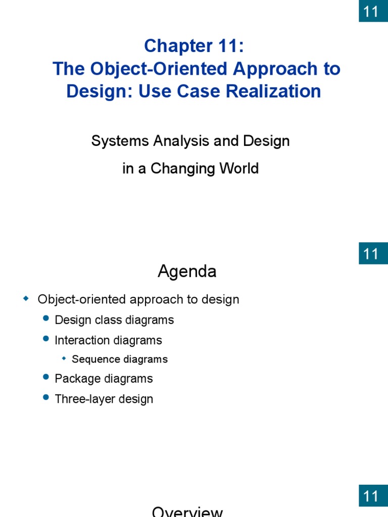The Object Oriented Approach To Design Use Case Realization Pdf Use Case Class Computer