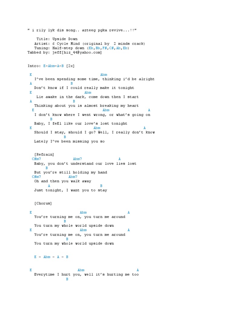 6 Cycle Mind | PDF | Song Structure | Refrain