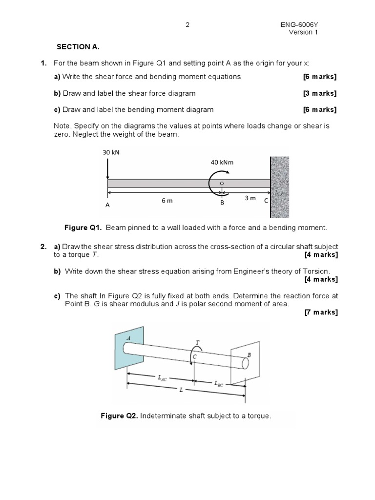 Solution - ENG-6006Y-Stress Analysis - Design 18-19 | PDF | Bending ...