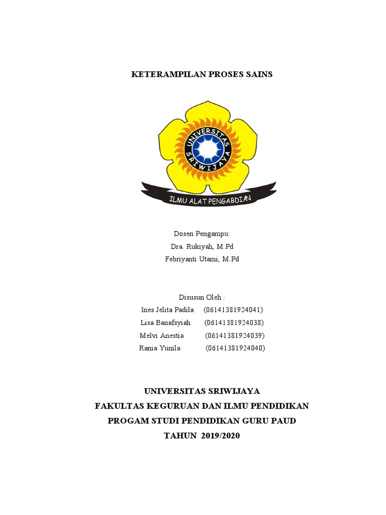 Keterampilan Proses Sains | PDF