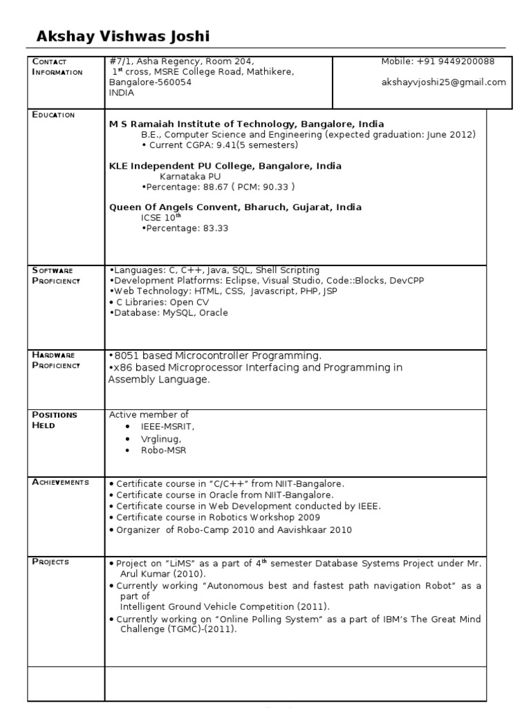 Resume Akshay | PDF | Computer Programming | Oracle Corporation